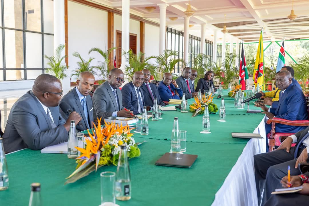 President William Ruto today met KTDA holdings National Chairman Chege ...